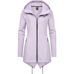 Sweatjacke Ragwear "Wingi", Damen, Gr. XXL (44), lila (lavender), 95% Polyester, 5% Elasthan, tailliert ca. Mitte Oberschenkel, hoch geschlossener Ausschnitt, eng normaler Saum mit Daumenlöchern, Sweatjacken, Sportliche Damen Kapuzenjacke mit kuschelig weichem Innenleben