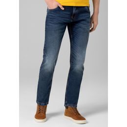 Slim-fit-Jeans Timezone "Slim ScottTZ" Gr. 28, Länge 32, blau Herren Jeans 5-Pocket-Jeans