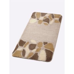 Badematte Kleine Wolke Badematten Gr. halbrund (50cm x 80cm),, beige