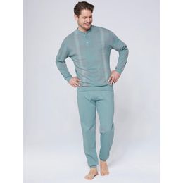 Schlafanzug Normann Gr. 44/46, grün (mint) Herren Homewear-Sets