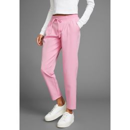 Jogger Pants Laura Scott Gr. 34, N-Gr, rosa, Damen, Web, Obermaterial: 95% Polyester, 5% Elasthan, unifarben, Hosen, mit Elastikbund, NEUE KOLLEKTION