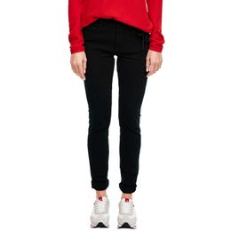 Skinny-fit-Jeans s.Oliver "IZABELL" Gr. 34, Länge 34, grau (grey, black34) Damen Jeans in coolen, unterschiedlichen Waschungen