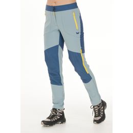 Stoffhose WHISTLER "Saldon" Gr. 38, EURO-Größen, blau (hellblau, blau), Damen, 100% Polyester, unifarben, Hosen, mit verstärkten Belastungszonen