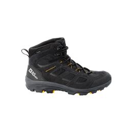 Wanderschuh Jack Wolfskin "VOJO 3 TEXAPORE MID M", Damen, Gr. UK15-EU50, Normalschaft, gelb (schwarz, burly, gelb, xt), Main Material Second Material 100% Polyamide Lining Sole 100% Rubber/ EVA, Schuhe Wanderschuh
