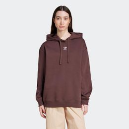 Kapuzensweatshirt adidas originals "ESS HOODIE" Gr. S, braun (shadow brown) Damen Sweatshirts