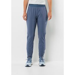 Relaxhose Jack Wolfskin "PRELIGHT CHILL PANTS W" Gr. L (42/44), Normalgrößen, blau (evening, sky) Damen Hosen