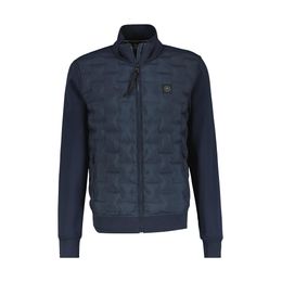 Sweatjacke Lerros "Lerros Herren mit gesteppter Front" Gr. L, blau (classic navy) Herren Sweatjacken