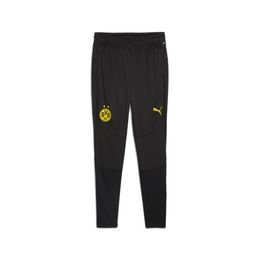 Sporthose Puma "Borussia Dortmund Trainingshose Herren" Gr. S, Normalgrößen, gelb (black faster yellow) Herren Hosen