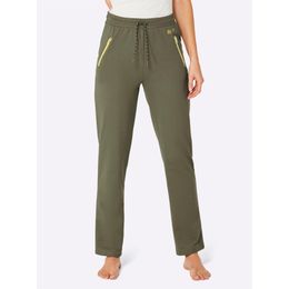 Dehnbund-Hose feel good Gr. 22/23, Kurzgrößen, grün (khaki) Damen Hosen