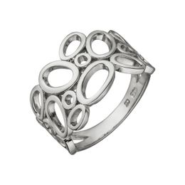 Fingerring Jobo Fingerringe Gr. 50, Silber 925 (Sterlingsilber), silberfarben (silber 925) Damen breit 925 Silber