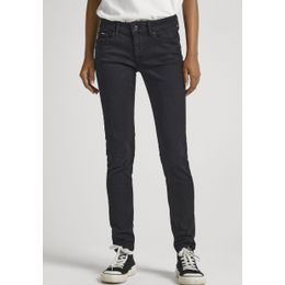 Skinny-fit-Jeans Pepe Jeans "SOHO" Gr. 25, Länge 28, schwarz Damen Jeans im 5-Pocket-Stil mit 1-Knopf Bund und Stretch-Anteil