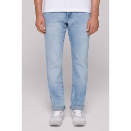 Regular-fit-Jeans CAMP DAVID, Herren, Gr. 34, L&auml;nge 30, blau (tarmac blau), Material: 99% Baumwolle, 1% Elasthan, Zusatz: Enth&auml;lt nichttextile Teile tierischen Ursprungs (Badge), Abriebeffekte, regular fit, Jeans, mit normaler Leibh&ouml;he