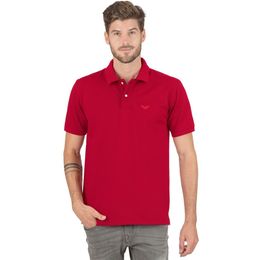 Poloshirt TRIGEMA "TRIGEMA DELUXE Piqué" Gr. L, braun (kirsch) Herren Shirts