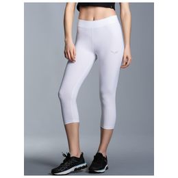 Leggings TRIGEMA "TRIGEMA Capri-Leggings" Gr. L, US-Größen, weiß Damen Hosen