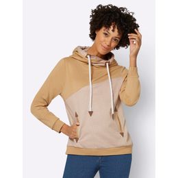 Kapuzensweatshirt Casual Looks Gr. 40, braun (camel) Damen Sweatshirts