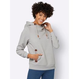 Sweatshirt Casual Looks Gr. 36, grau (hellgrau) Damen Sweatshirts