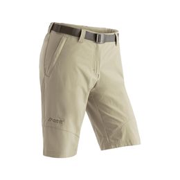 Funktionsshorts Maier Sports "Lawa" Gr. 36, Normalgrößen, braun (hellbraun) Damen Hosen Shorts, kurze Wanderhose, Outdoorhose mit 2 Taschen, Regular Fit