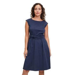 BETTY & CO Sommerkleid BETTY&CO "Betty & Co ohne Arm" Gr. 36, Normalgrößen, blau (navy blue) Damen Kleider Form