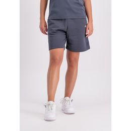 Sweatshorts Alpha Industries "Alpha Industries Men - Shorts Unisex EMB Short", Herren, Gr. XS, Normalgrößen, grau (grauschwarz), Shell: 80% Cotton, 20% Polyester, Hosen