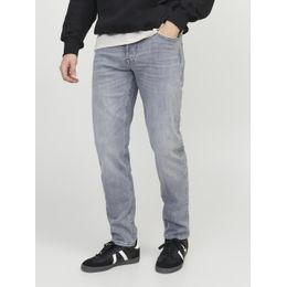 Jack & Jones Comfort-fit-Jeans JACK & JONES "JJIMIKE JJORIGINAL CJ SN" Gr. 30, Länge 34, blau (grey denim) Herren Jeans