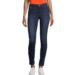 Skinny-fit-Jeans Tom Tailor Gr. 26, Länge 30, grau (dark-stone-washed) Damen Jeans in figurbetonter 5-Pocket-Form