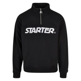 Sweatjacke STARTER Black Label "Starter Black Label Herren Starter Heavy Color Block Troyer" Gr. L, schwarz Herren Sweatjacken Sweatshirt Troyer