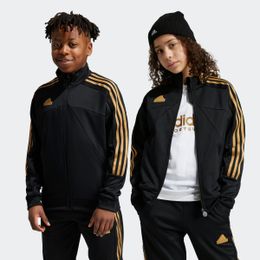 Trainingsjacke adidas Sportswear "J NP TTOP" Gr. 140, schwarz (black, st tan, team victory red) Kinder Jacken