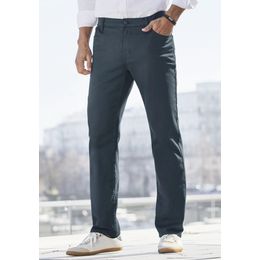 Chinohose John Devin "regular-fit, 5-Pocket-Hose" Gr. 32, Länge 32, blau (navy) Herren Hosen aus elastischer Baumwoll-Qualität