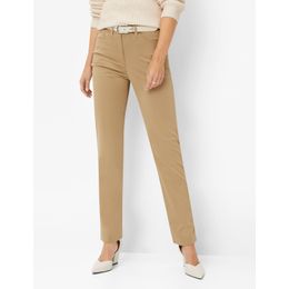 5-Pocket-Hose RAPHAELA BY Brax "Style PATTI STRAIGHT" Gr. 38K (19), Kurzgrößen, beige (sand) Damen Hosen