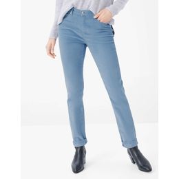 5-Pocket-Hose Brax "Style MARY" Gr. 40L (80), Langgrößen, blau (dunkelblau) Damen Hosen