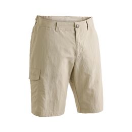 Funktionsshorts Maier Sports "Main" Gr. 50, Normalgrößen, beige Herren Hosen Shorts, kurze Outdoor-Hose, Bermuda mit 4 Taschen, Regular Fit