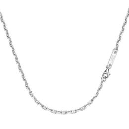 Silberkette Giorgio Martello MILANO "Stegankerkette, diamantiert, massiv, Silber 925" Halsketten Gr. 50 cm, Silber 925 (Sterlingsilber), silberfarben (silber) Herren