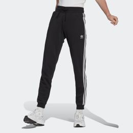 Sporthose adidas originals "ADICOLOR CLASSICS SLIM CUFFED HOSE" Gr. S, N-Gr, schwarz (black) Damen Hosen