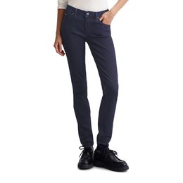 Marc O'Polo Slim-fit-Jeans MARC O'POLO DENIM "aus Organic Cotton-Mix" Gr. 32, Länge 30, blau Damen Jeans