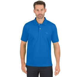 Poloshirt TRIGEMA "TRIGEMA DELUXE Piqué" Gr. L, blau (electric, blue) Herren Shirts