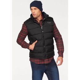 Steppweste Polarino, Herren, Gr. 56, schwarz, Obermaterial: 100% Polyamid. Futter: 100% Polyamid. Wattierung: 100% Polyester, unifarben, Westen Steppweste, mit Rei&szlig;verschlusstaschen und Innentasche