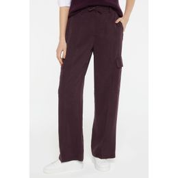 Cargohose SENSES.THE LABLE Gr. S, Normalgrößen, lila (deep plum) Damen Hosen