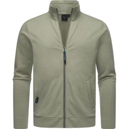 Kapuzensweatjacke Ragwear "Miet" Gr. 4XL (60), grün (helloliv) Herren Sweatjacken coole Basic Sweatjacke