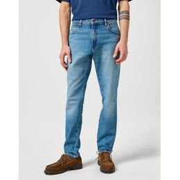 5-Pocket-Jeans Wrangler "River FREE TO STRETCH" Gr. 32, Länge 32, blau (chante) Herren Jeans Regular fit