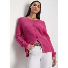 Cardigan HECHTER PARIS Gr. 36/38, pink Damen Strickjacken mit Knopfleiste - NEUE KOLLEKTION