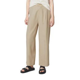 Marc O'Polo Chinohose MARC O'POLO DENIM "aus LENZING™ ECOVERO™-Leinen-Mix" Gr. XL, Normalgrößen, beige (sand) Damen Hosen