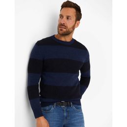 Rundhalspullover Brax "Style RICK" Gr. L (52), blau (dunkelblau) Herren Pullover