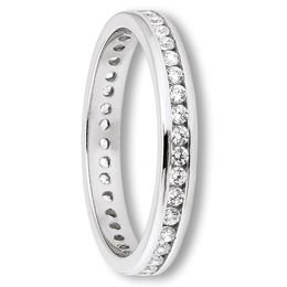 Silberring ONE ELEMENT "Zirkonia Ring aus 925 Silber" Fingerringe Gr. 50, mit Zirkonia, Silber 925 (Sterlingsilber), silberfarben (silber) Damen Silber Schmuck