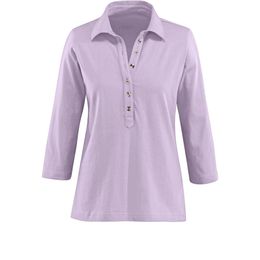 Poloshirt Casual Looks "Poloshirt" Gr. 48, lila (flieder) Damen Shirts