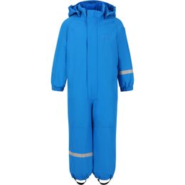 Schneeoverall ZIGZAG "Vally" Gr. 104, EURO-Größen, blau (neonblau) Kinder Overalls mit wasser- und winddichter TPU-Membran