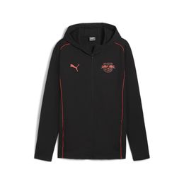 Trainingsjacke Puma "RB Leipzig Casuals Kapuzenjacke Herren" Gr. L, schwarz (black active red) Herren Jacken