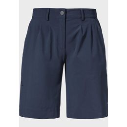 Schöffel Bermudas SCHÖFFEL "Shorts Annecy L" Gr. 38, Normalgrößen, blau (8820 - blau) Damen Hosen