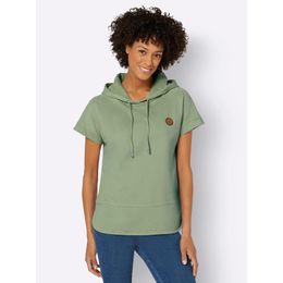 Kapuzensweatshirt Casual Looks Gr. 40, grün (eucalyptus) Damen Sweatshirts