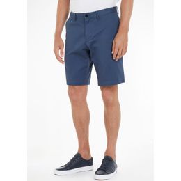 Shorts Tommy Hilfiger "HARLEM SHORT 1985" Gr. 32, N-Gr, blau (aegean sea) Herren Hosen in klassischem Design