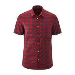 Radtrikot Gonso "Don", Herren, Gr. L, rot, 97% Polyester, 3% Elastan, Rundhals, Trikots, Hohe Bewegungselastizität durch Jerseyeinsatz